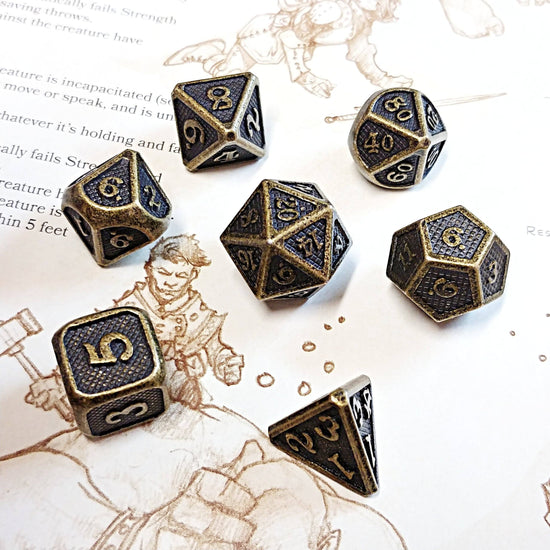 Dwarven Battlestone Polyhedral Dice Set – Arcana Vault