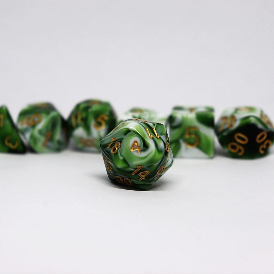 Wildgrove 7pc Polyhedral Dice Set | Arcana Vault